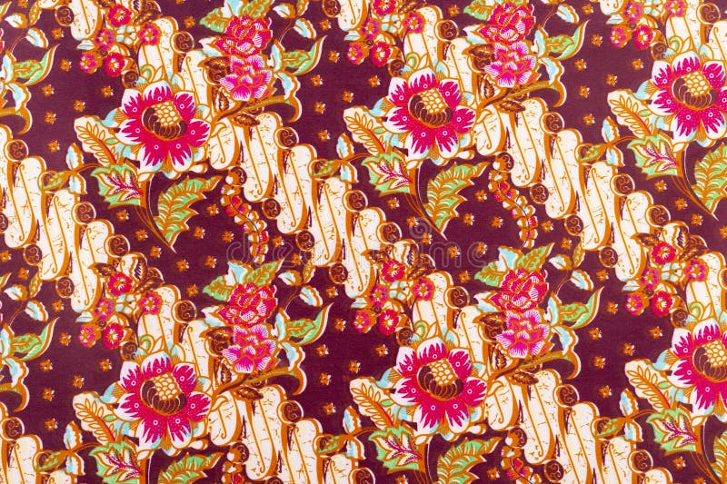 The Beautiful of Art Malaysian and Indonesian Batik Pattern Stock ...