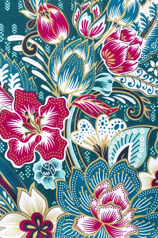 The Beautiful of Art Malaysian and Indonesian Batik Pattern Stock ...
