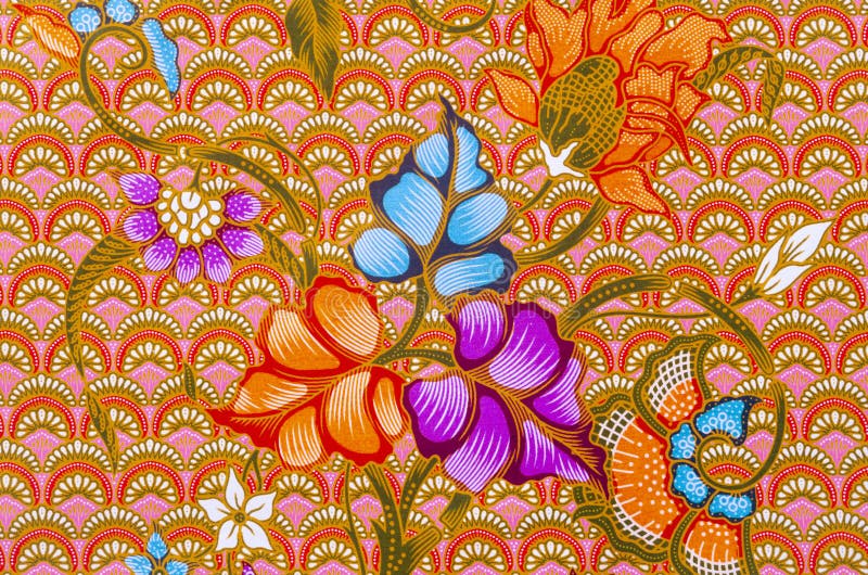 The Beautiful of Art Malaysian and Indonesian Batik Pattern Stock ...