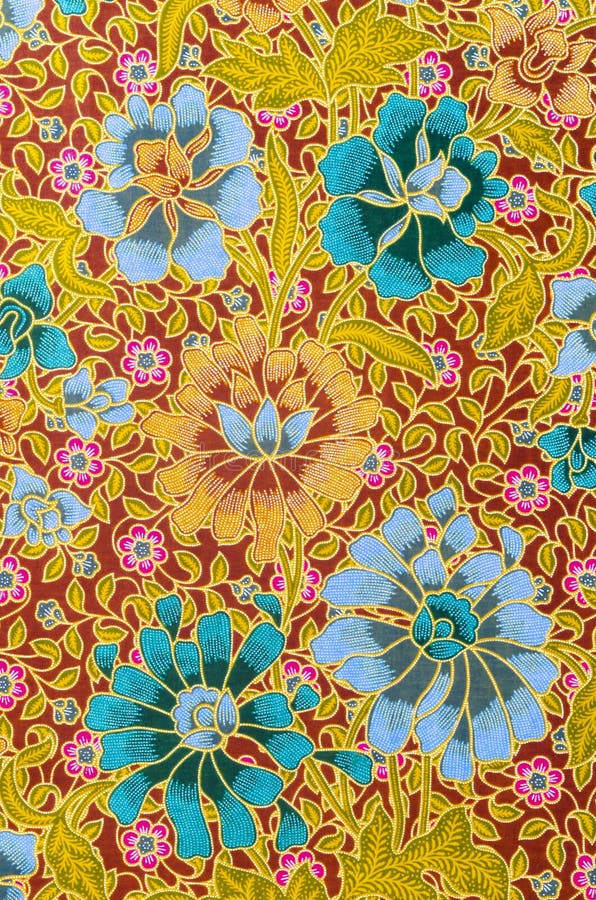 The Beautiful of Art Malaysian and Indonesian Batik Pattern Stock ...