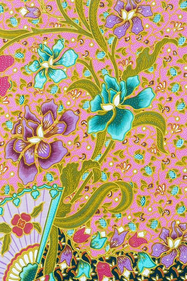 The Beautiful of Art Malaysian and Indonesian Batik Pattern Editorial ...