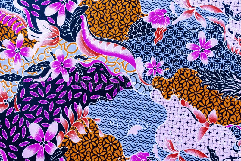 The Beautiful of Art Malaysian and Indonesian Batik Stock Image - Image ...