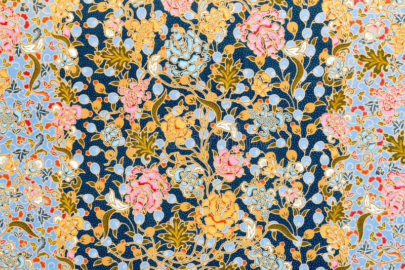 The Beautiful of Art Malaysian and Indonesian Batik Pattern Stock Image ...