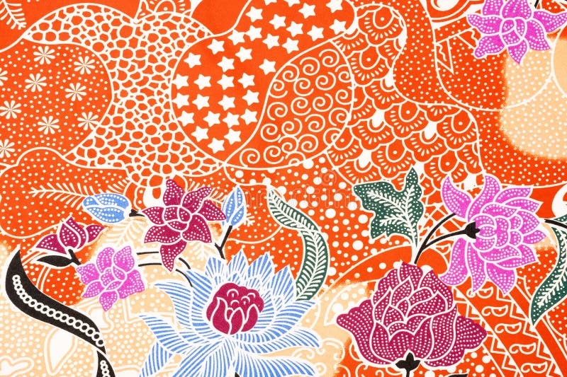 Beautiful of Art Malaysian and Indonesian Batik Pattern Stock ...