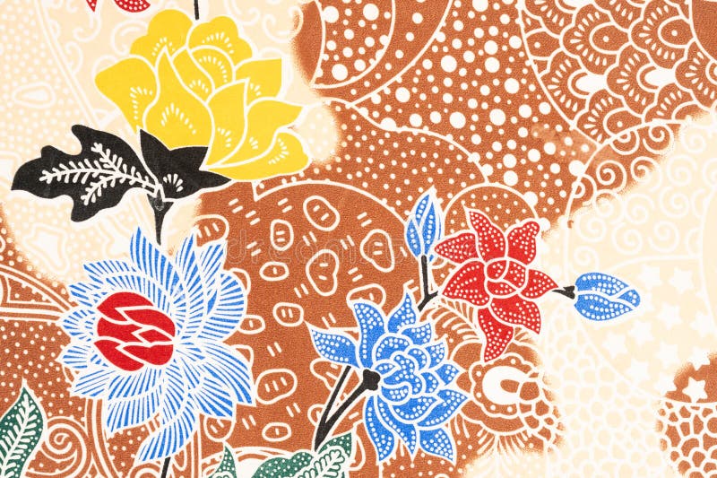 The Beautiful of Art Malaysian and Indonesian Batik Pattern Stock ...