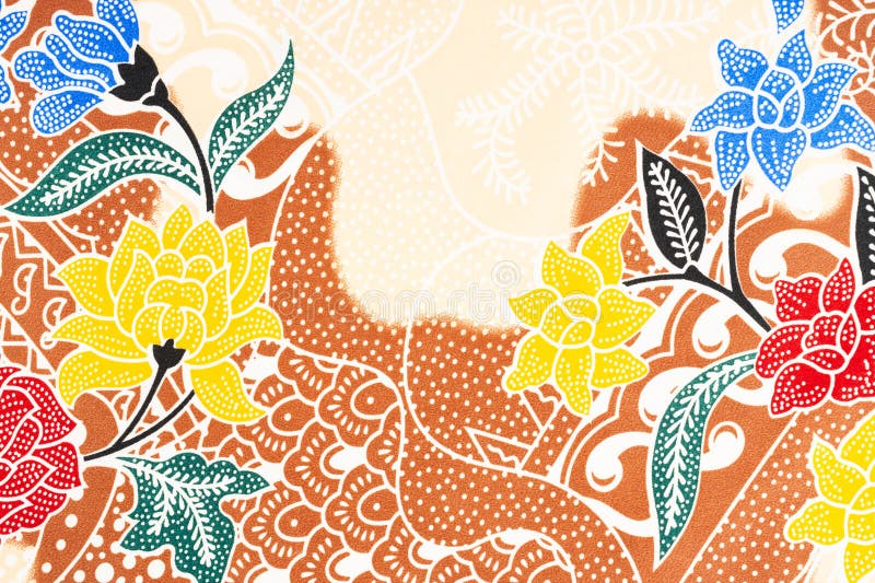 The Beautiful of Art Malaysian and Indonesian Batik Pattern Stock ...
