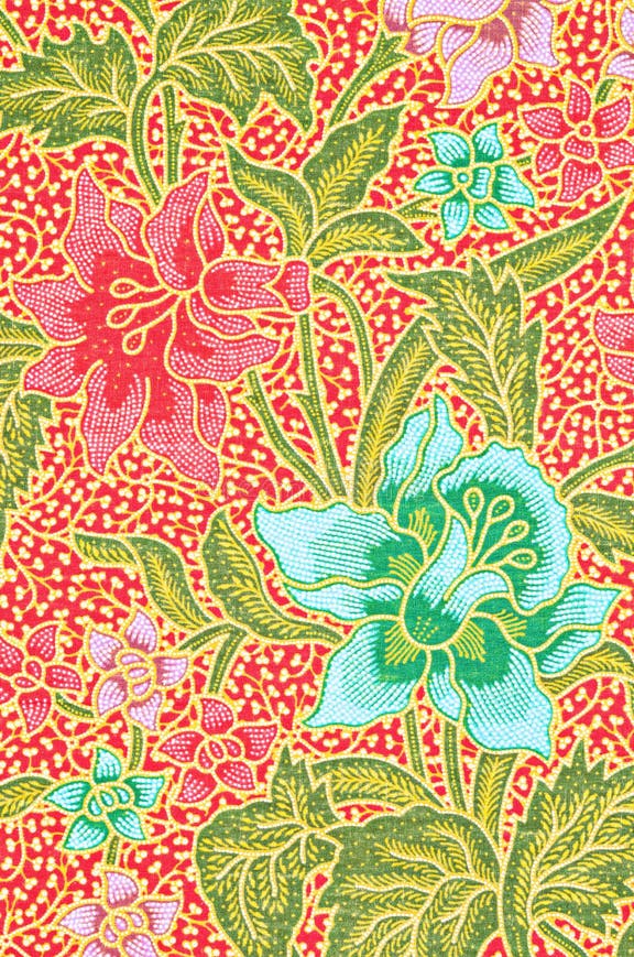Beautiful of Art Thai Batik Pattern Stock Illustration - Illustration ...