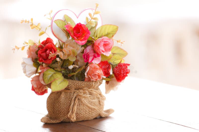 Beautiful Artificial Flowers Stock Image - Image of artificial, gift ...