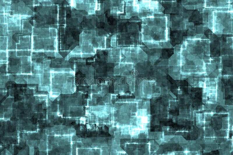 Beautiful Artistic Light Blue Techno Optic Glowing Digitally Made ...