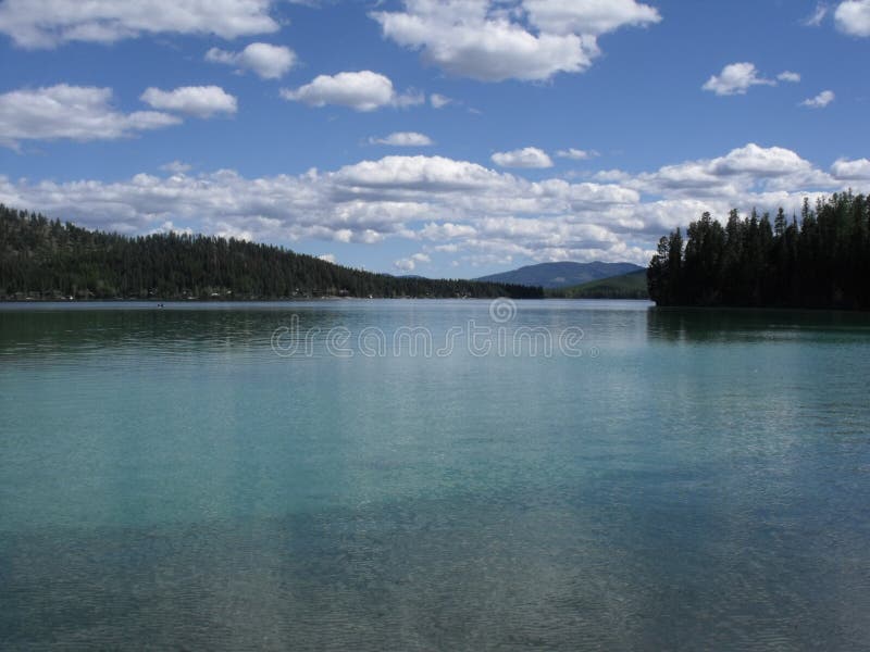 Beautiful Ashley Lake, Kalispell, MT Stock Image - Image of kalispell ...
