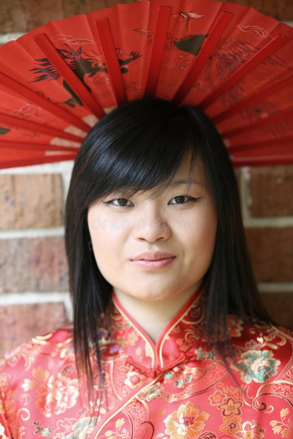 Beautiful Asian Girl with a Fan Stock Photo - Image of details ...