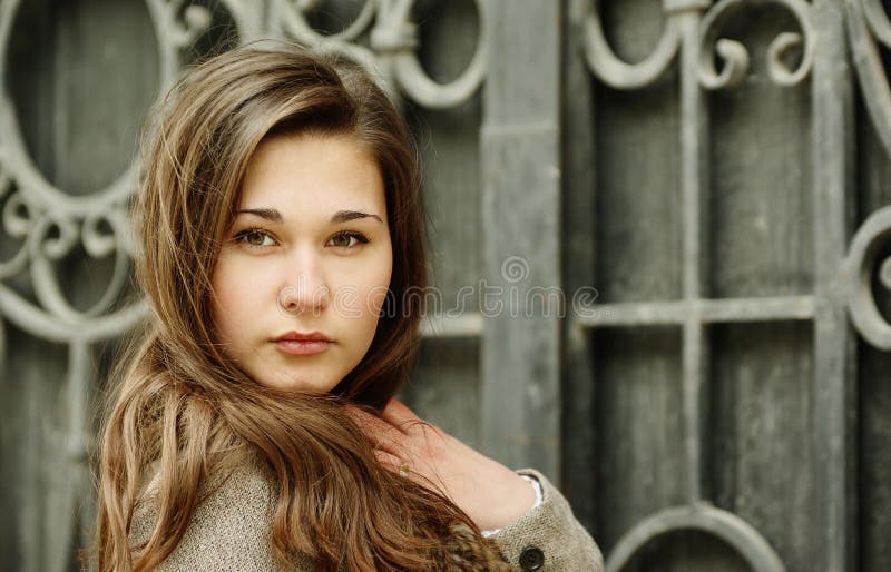 Beautiful Asian Girl by the Forged Stock Photo - Image of forged, turn ...