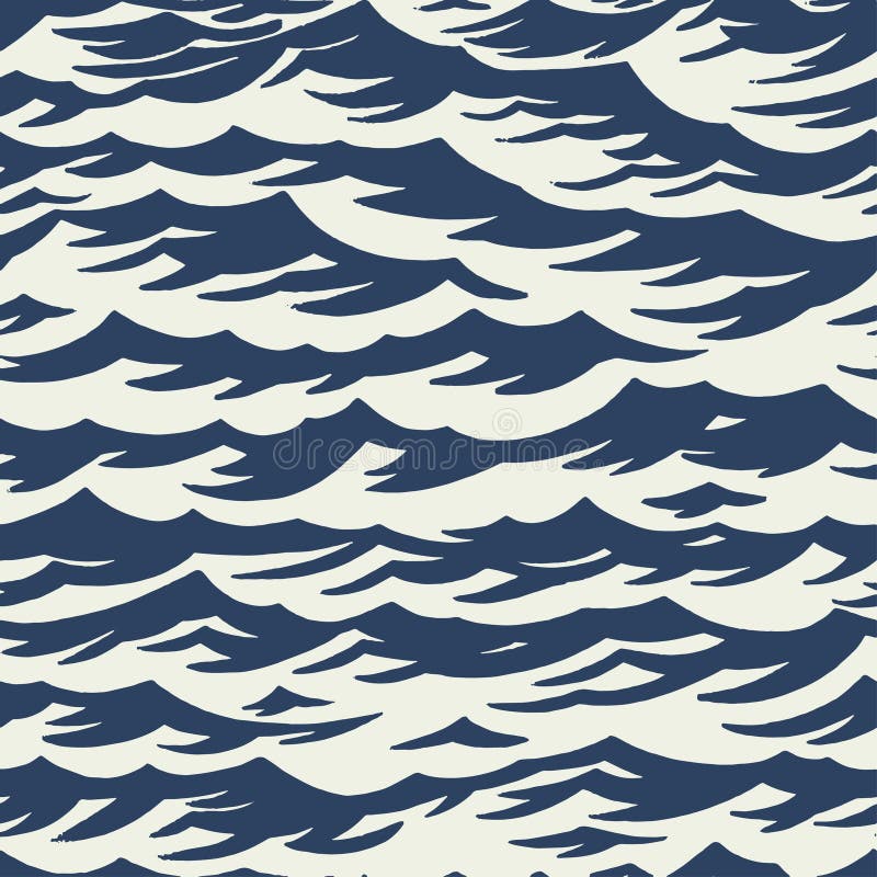 Asian Seamless Pattern, Wave Pattern, Japanese Pattern, Water, Sea ...