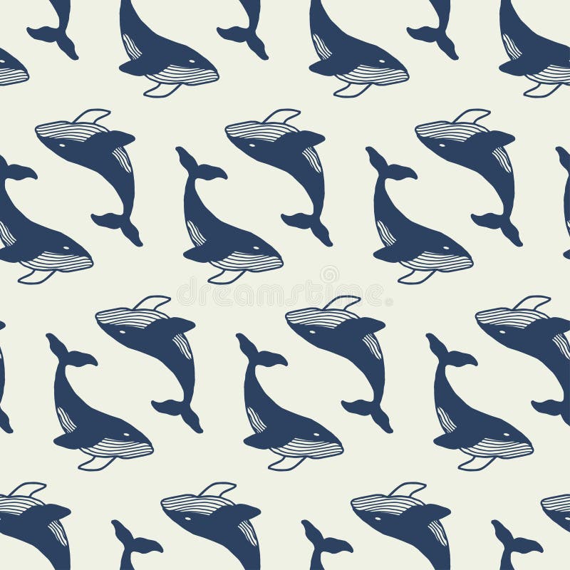 Asian Seamless Pattern, Wave Pattern, Whale Pattern, Water, Sea, Ocean ...