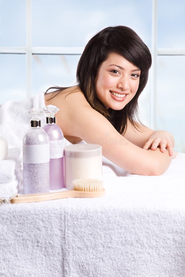 Beautiful asian spa girl stock image. Image of luxury - 7002923