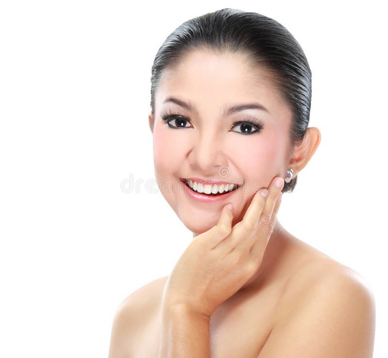 Beautiful asian woman face stock image. Image of cheerful - 27465061