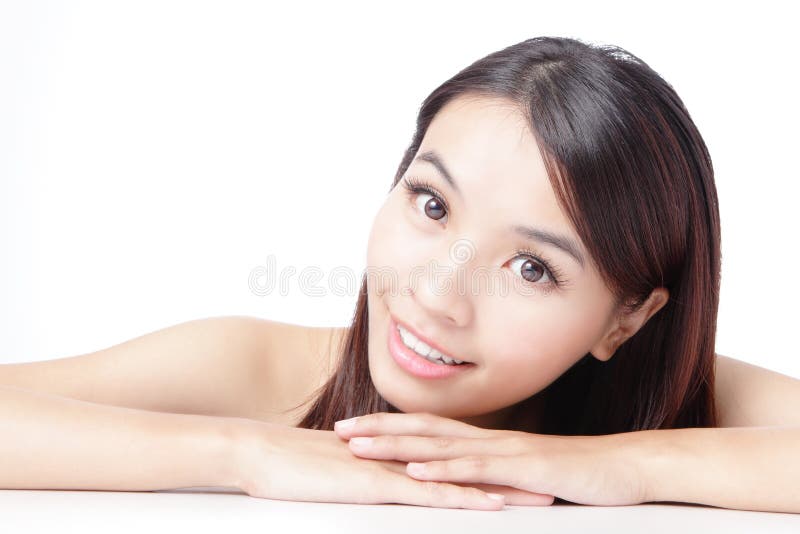 Beautiful Asian Woman Smile Face Stock Photo - Image of face, beautiful ...