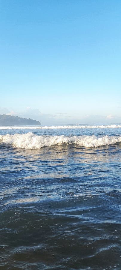 The Beautiful Atmosphere on the Beach in the Morning Stock Photo ...