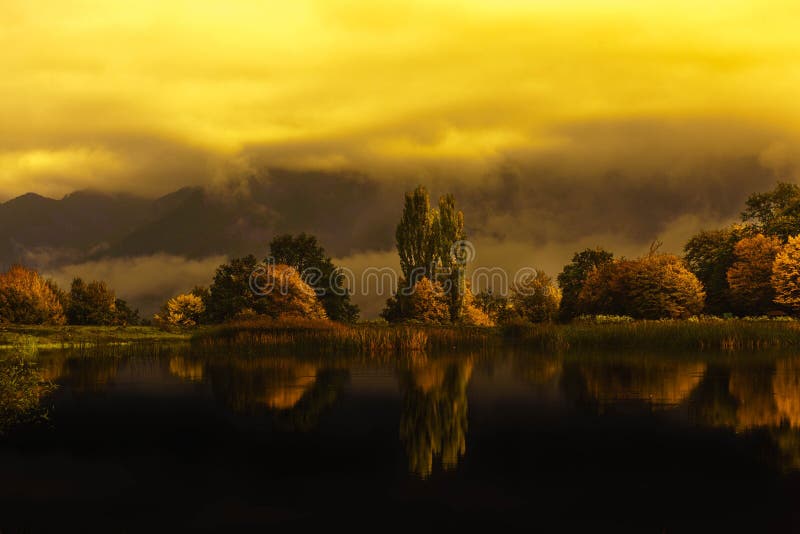 Beautiful Atmosphere of the Sky at Sunset Stock Photo - Image of ...