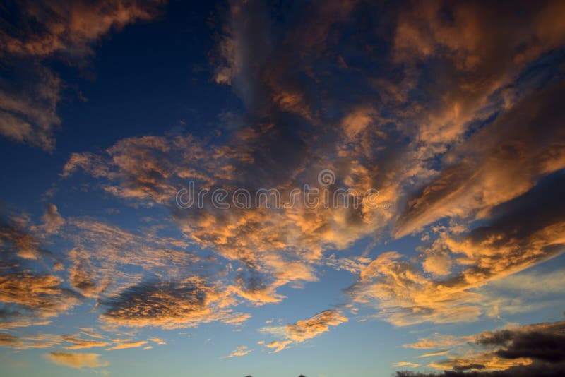 Beautiful Atmosphere of the Sky at Sunset Stock Photo - Image of ...