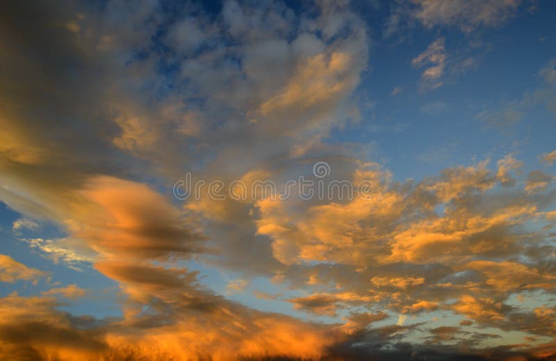 Beautiful Atmosphere of the Sky at Sunset Stock Image - Image of ...