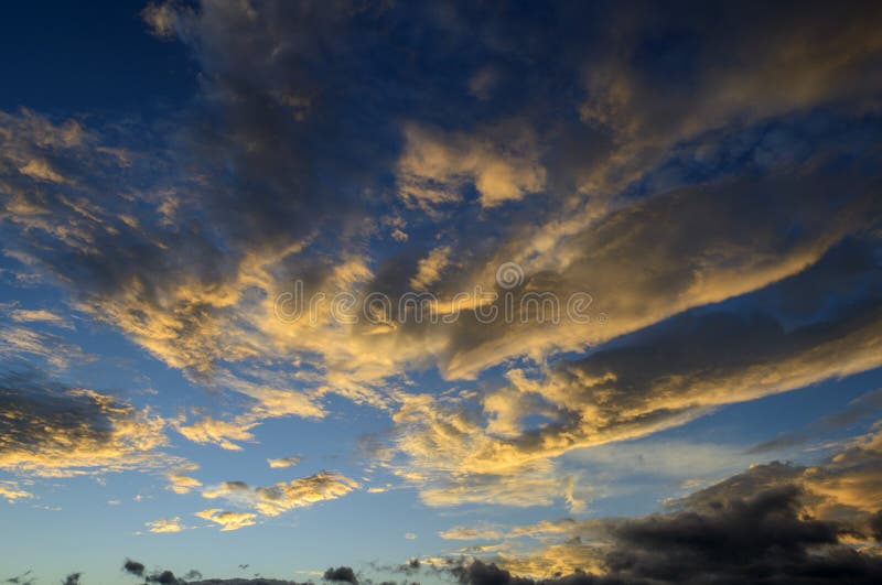 Beautiful Atmosphere of the Sky at Sunset Stock Photo - Image of dusk ...