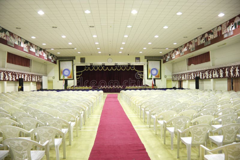 Beautiful Auditorium Ready for Award Ceremony Stock Image - Image of ...
