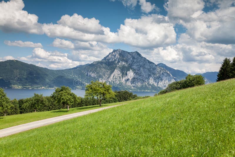 Beautiful Austrian Landscape Stock Photo - Image of mountains ...