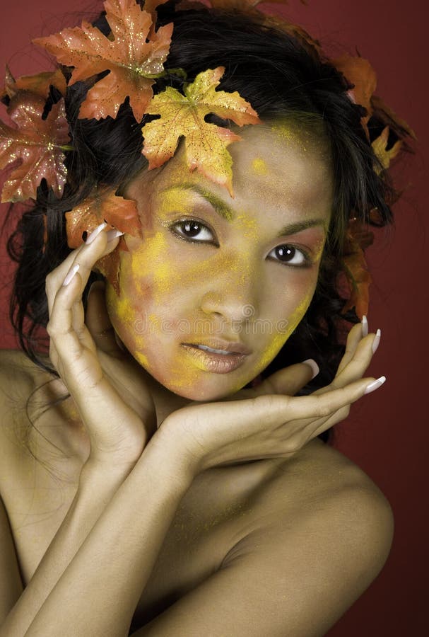 Beautiful autumn face stock photo. Image of hair, cosmetic - 11649134