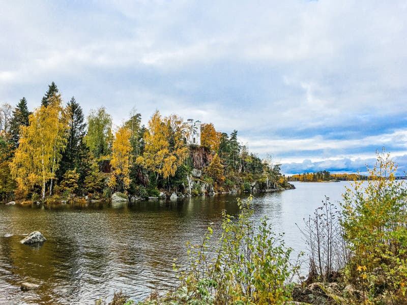 Beautiful Autumn Landscape in Sunny Weather Stock Photo - Image of ...