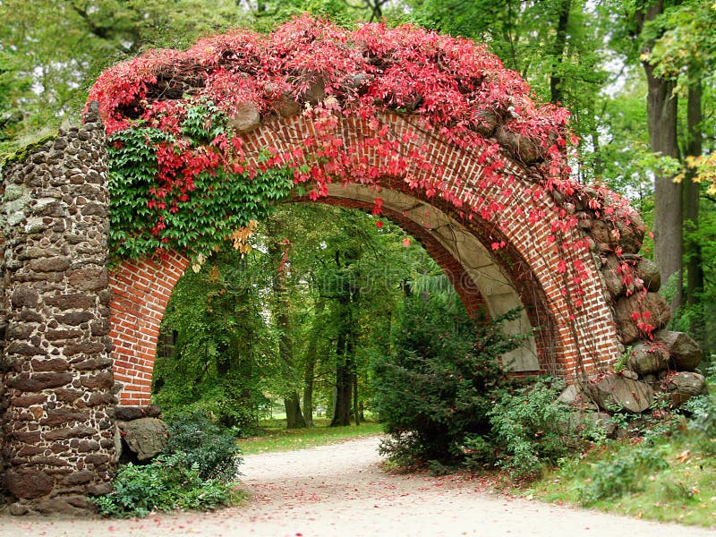 Gate in Park stock photo. Image of crown, nature, fairytale - 12666888