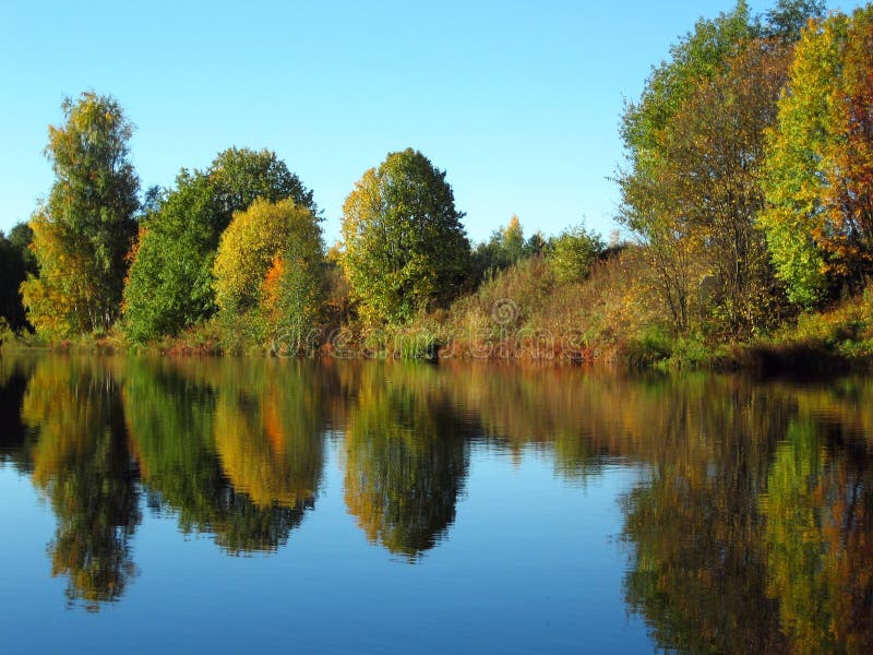 Beautiful autumn scenery stock image. Image of fall, deep - 3274445