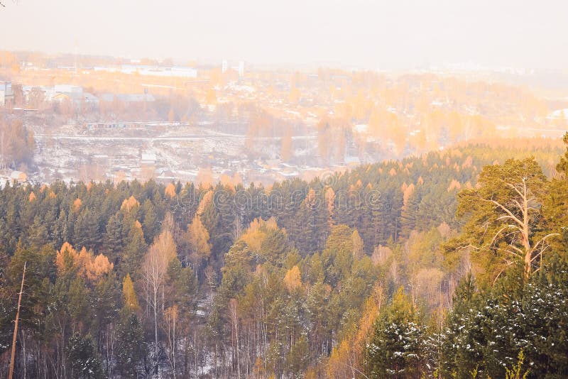 Beautiful autumn scenery. stock image. Image of light - 79272353