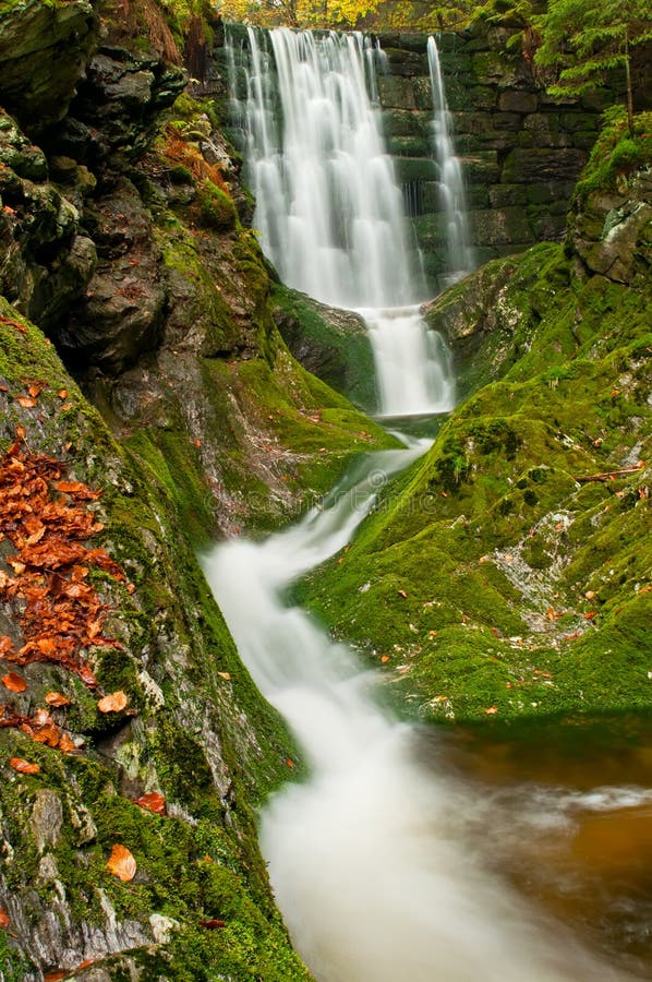 Beautiful Autumn Waterfall stock photo. Image of adventure - 22447032