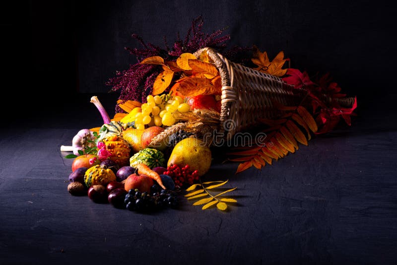 Beautiful and Autumnal Cornucopia Stock Photo - Image of canada, fall ...