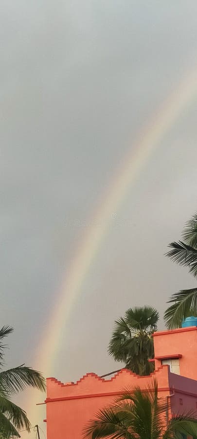 Beautiful Awesome Colourful Rainbow Nice Day Stock Image - Image of ...