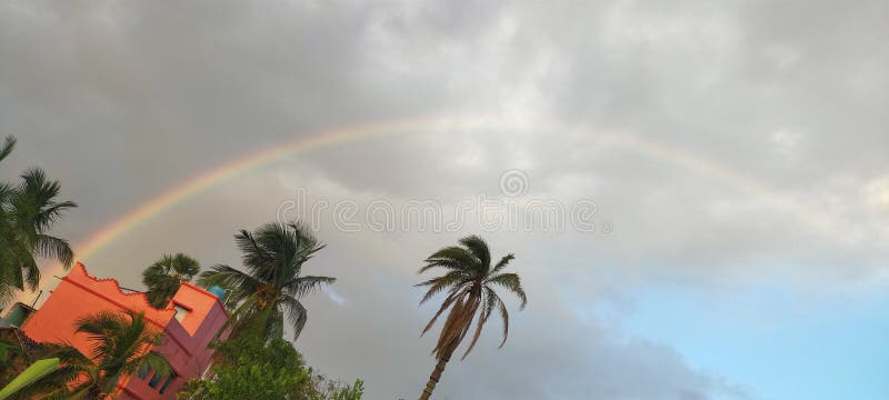 Beautiful Awesome Colourful Rainbow Nice Stock Photo - Image of ...