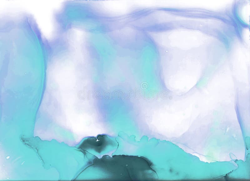 Beautiful Azure Abstract Ink Texture Stock Illustration - Illustration ...