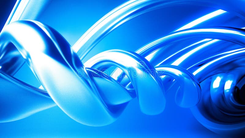 The Beautiful Azure, Smooth Three-dimensional Background with Shapes ...