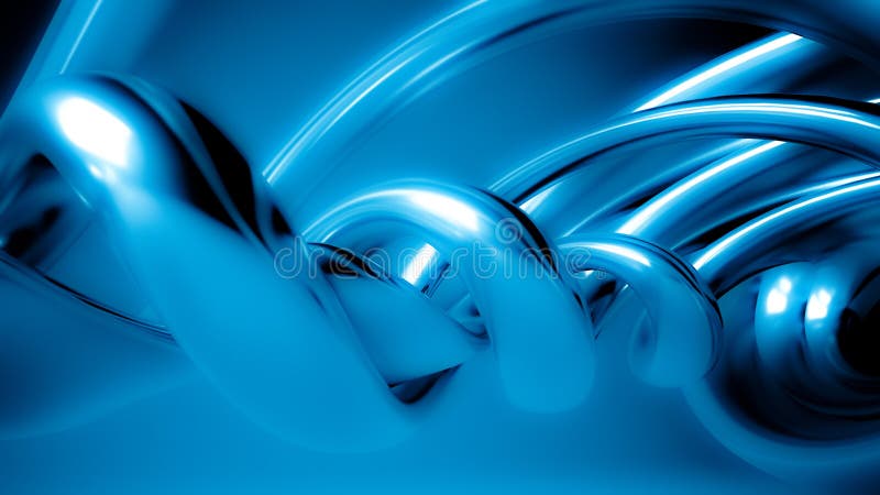 The Beautiful Azure, Smooth Three-dimensional Background with Shapes ...