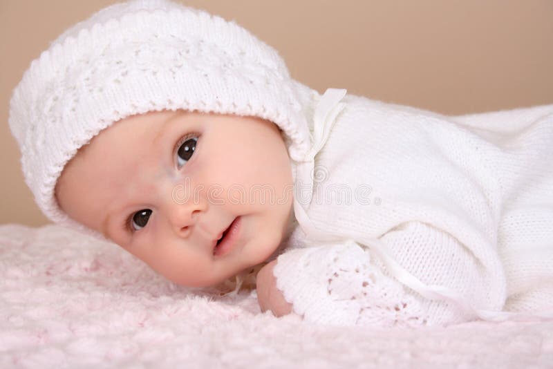 Beautiful baby stock photo. Image of accessories, caucasian - 17043702