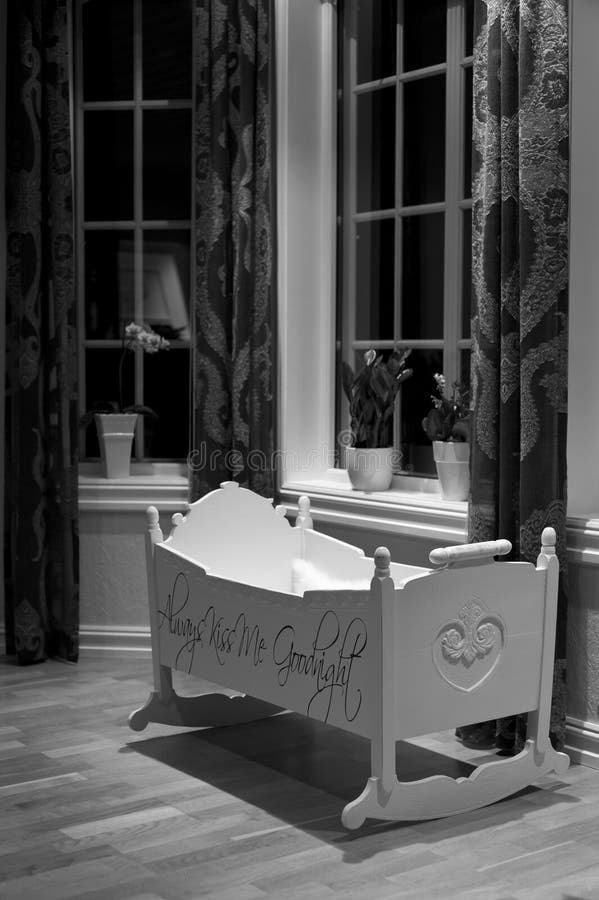 Beautiful baby cradle stock image. Image of home, interior - 22943147
