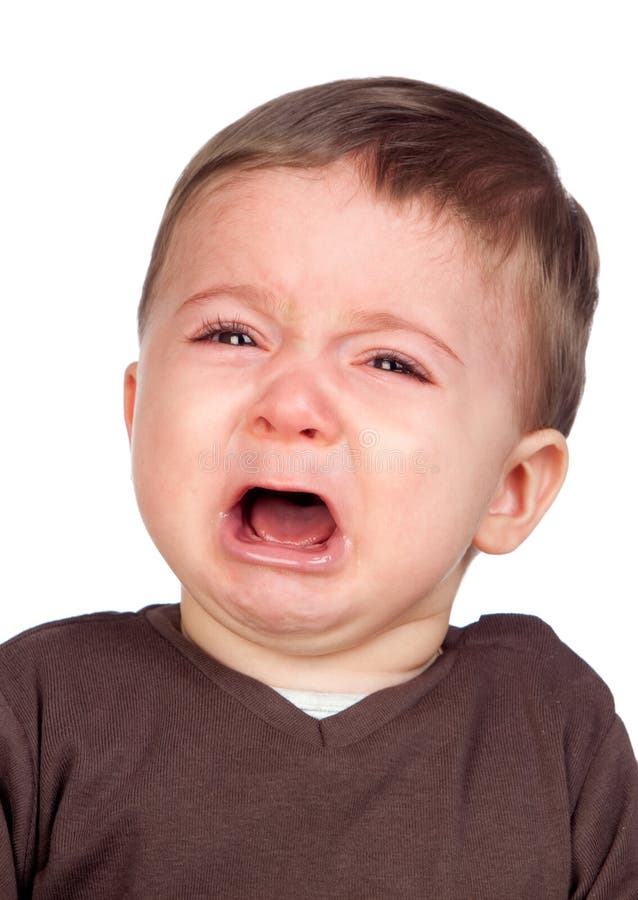 Crying baby boy stock image. Image of portrait, child - 22908785