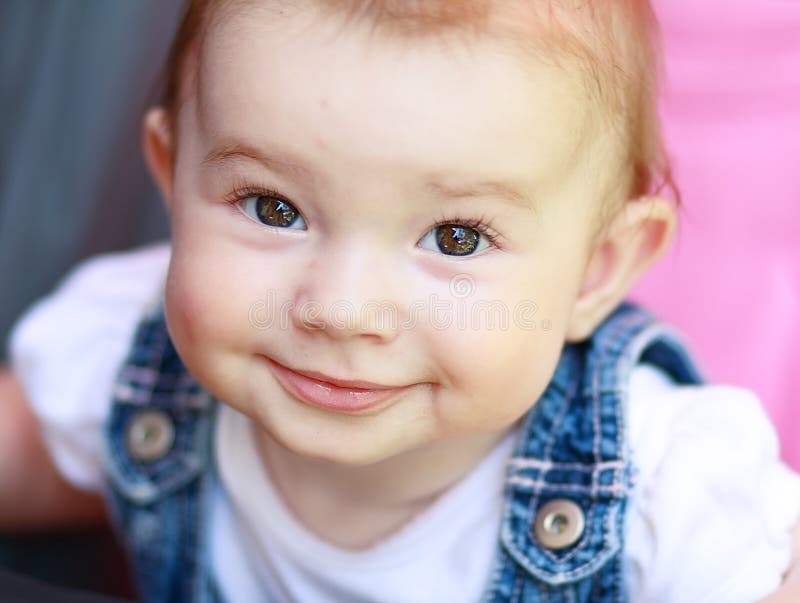 Beautiful baby stock photo. Image of isolated, blue, expression - 31618192