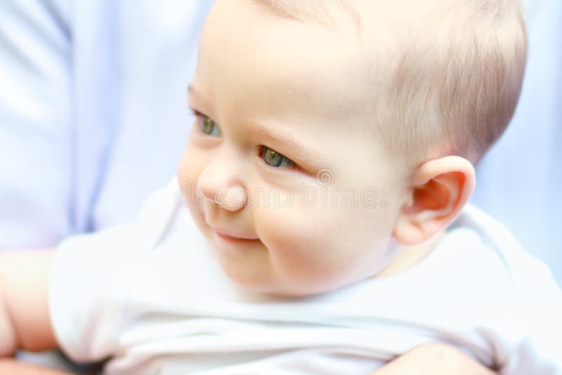Beautiful baby making face stock photo. Image of eyes - 31056526