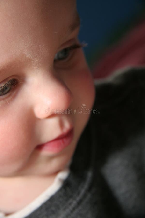 Beautiful Baby Looking Down Stock Image - Image of look, beautiful: 773751