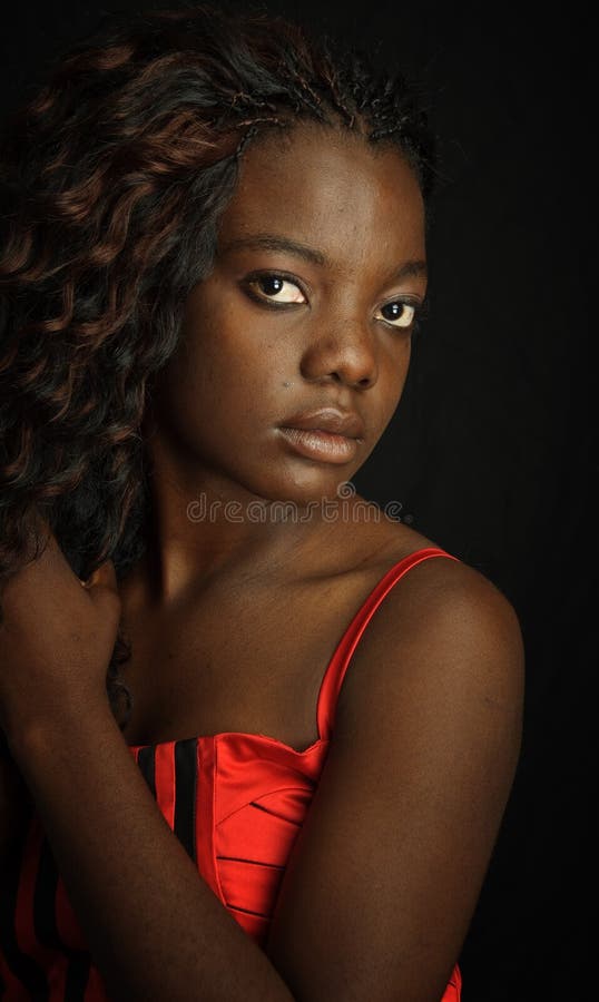 Beautiful Portrait of a Black African American Stock Photo - Image of ...