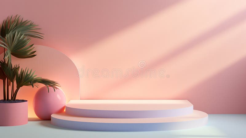 Beautiful Backdrop for Design and Product Presentation. Generative AI ...