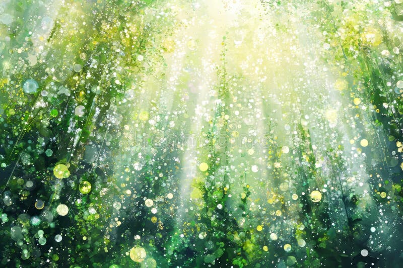 A Beautiful Backdrop Illustration Featuring Blurred Fresh and Vibrant ...