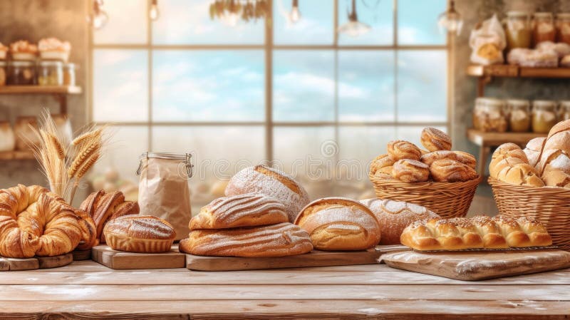 Beautiful Background for Bakery Advertising Stock Photo - Image of ...